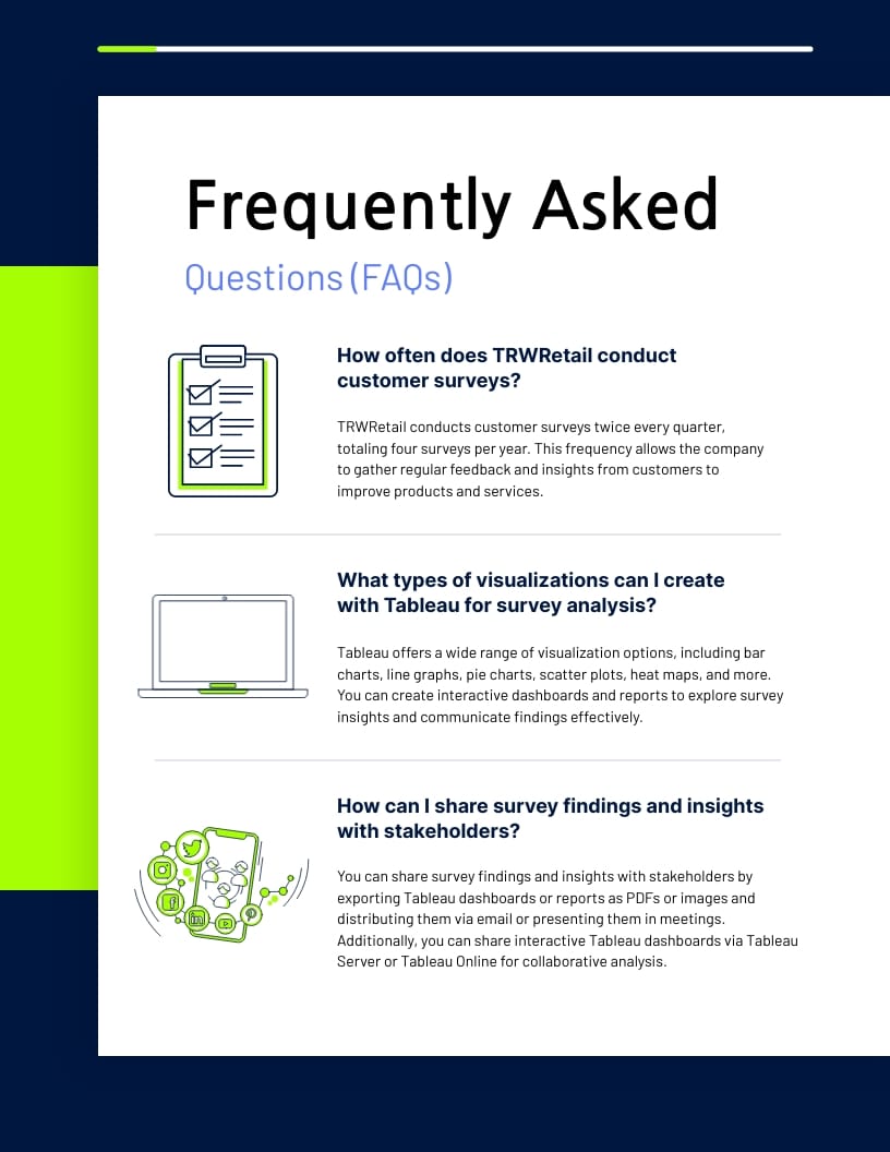 Customer Survey Training Manual Template | Visme