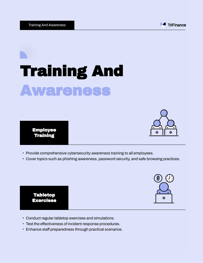 Cyber Security Business Continuity Plan Template | Visme