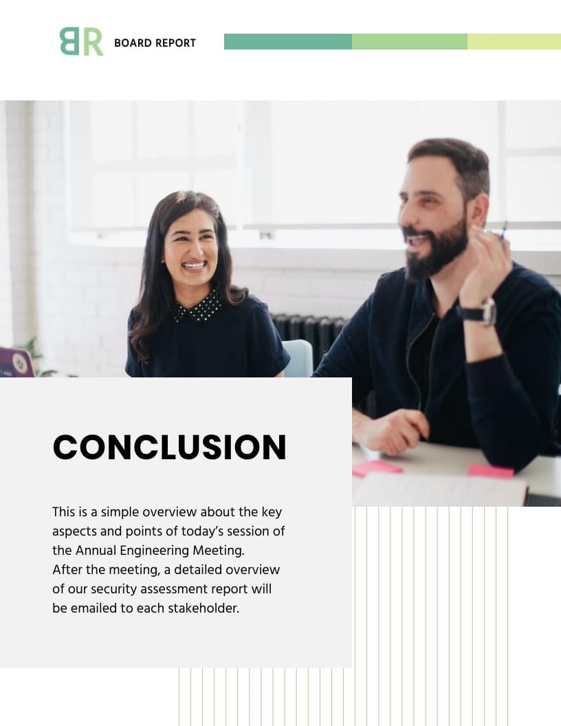 Cybersecurity Board Report Template | Visme