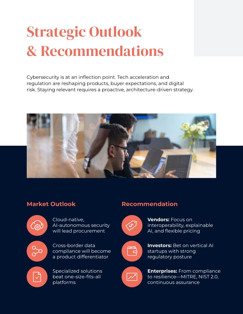 Cybersecurity Market Research Report Template | Visme