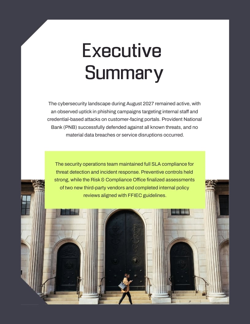Cybersecurity Report Template | Visme