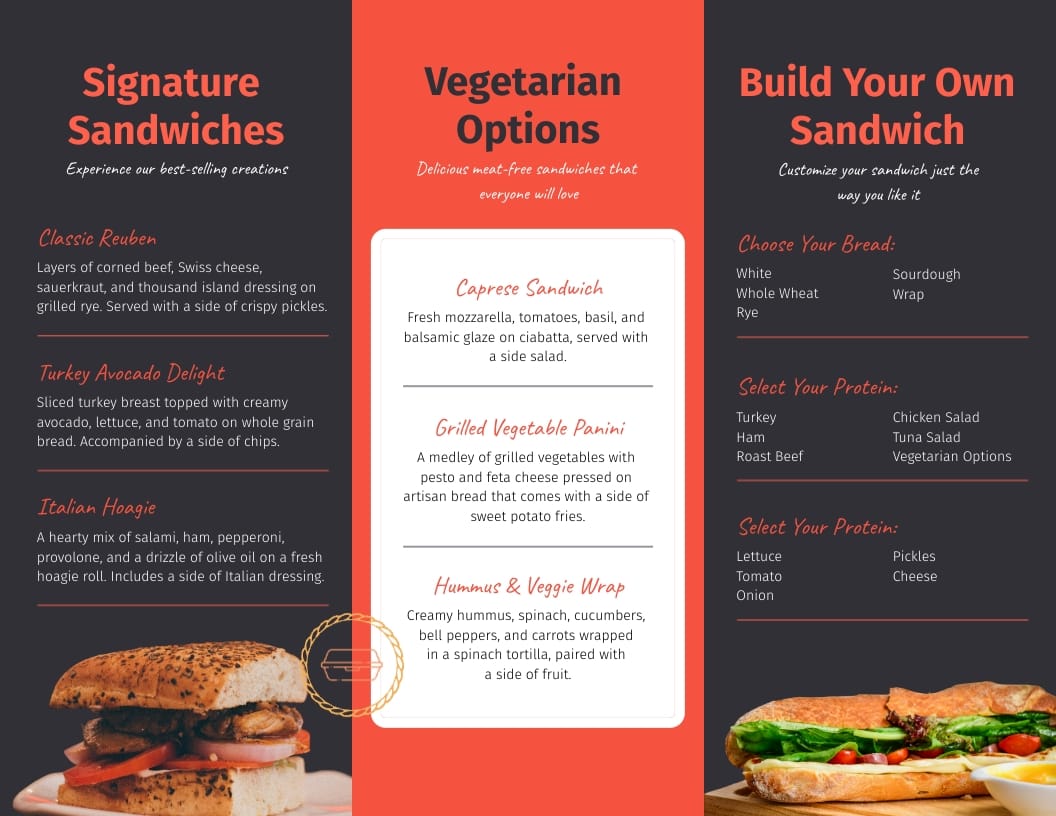 Deli Brochure Template | Visme