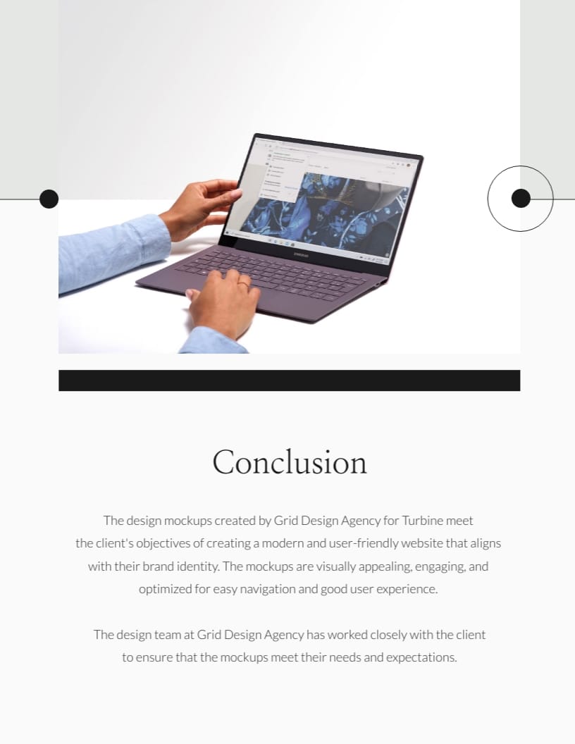 Design Mockup Report Template | Visme
