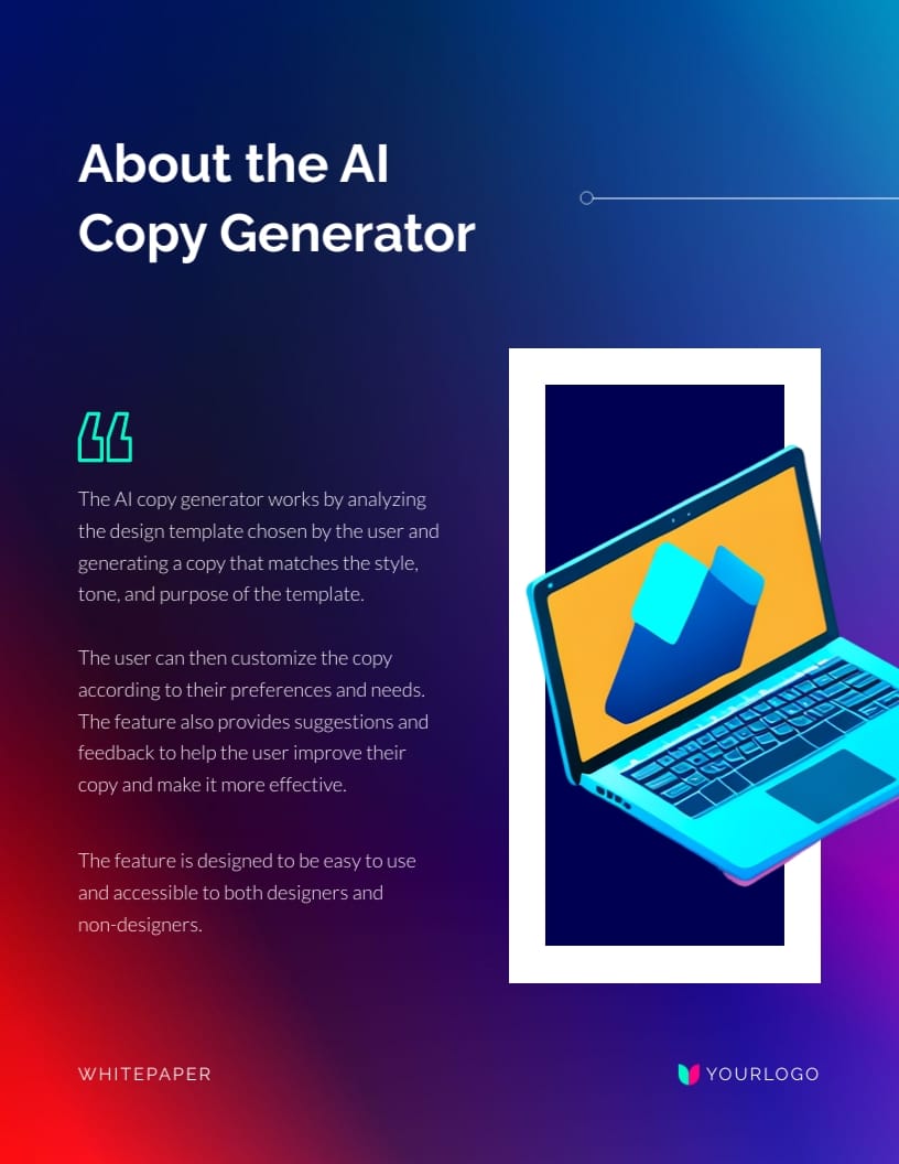 Design Tool White Paper Template | Visme