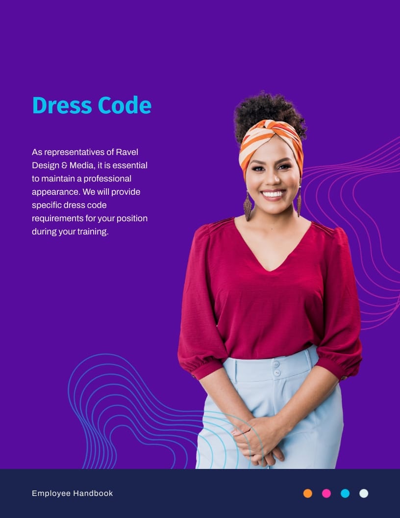 Design and Media Employee Handbook Template | Visme