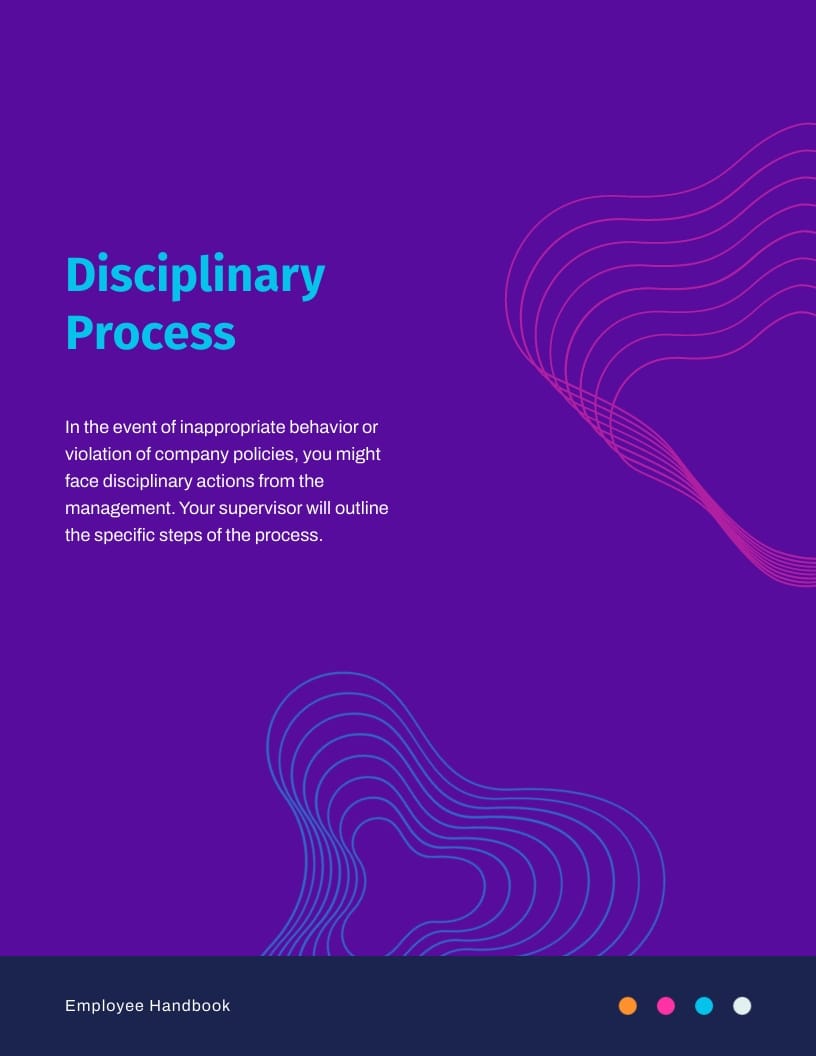Design and Media Employee Handbook Template | Visme