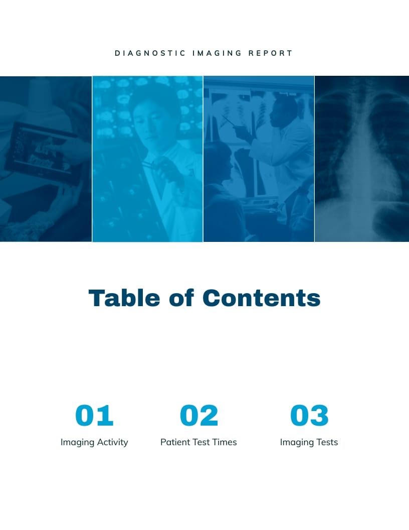 Diagnostic Imaging Modern Report Template | Visme