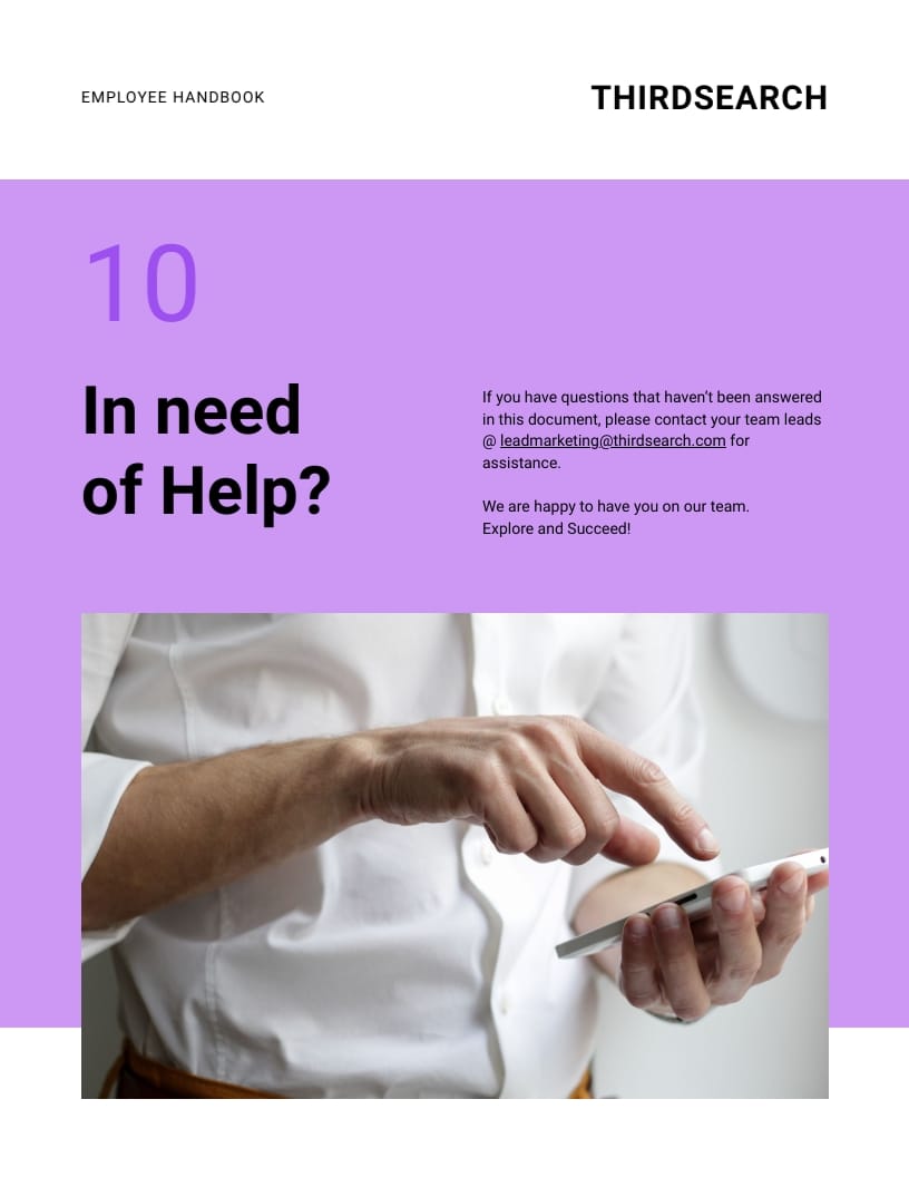 Digital Marketing Employee Handbook Template | Visme