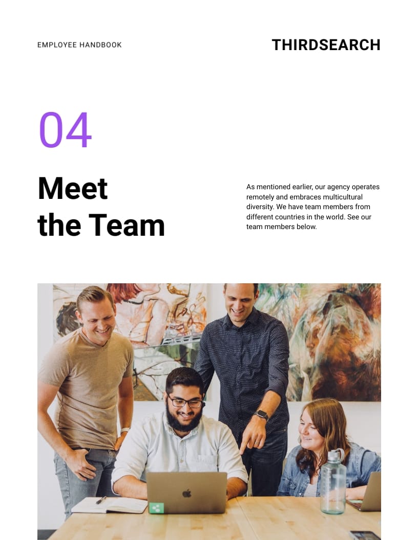 Digital Marketing Employee Handbook Template | Visme