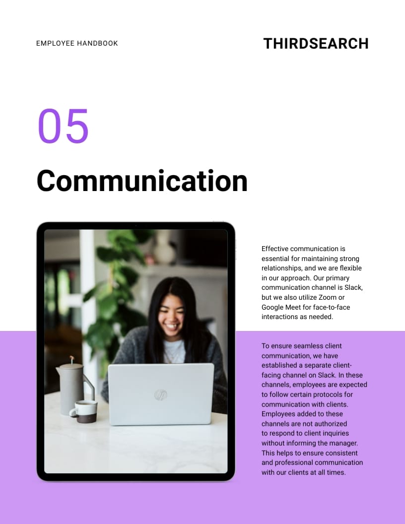 Digital Marketing Employee Handbook Template | Visme