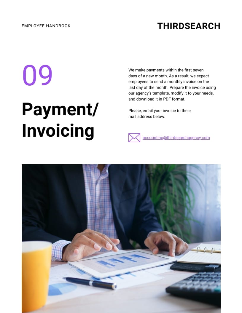 Digital Marketing Employee Handbook Template | Visme