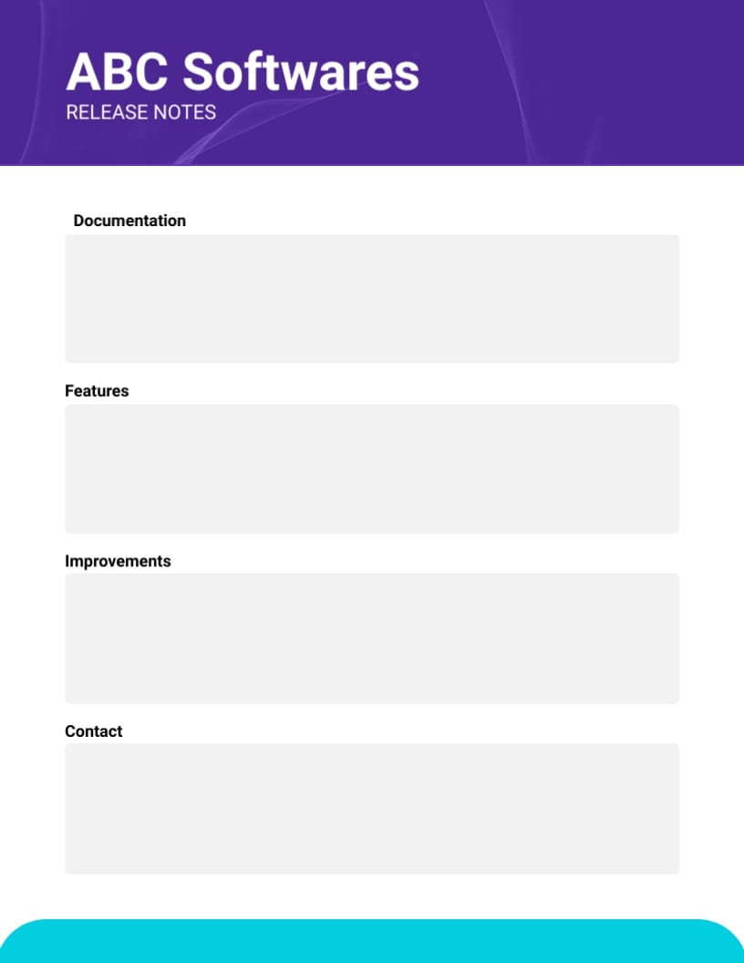 Digital Release Notes Worksheet Template | Visme