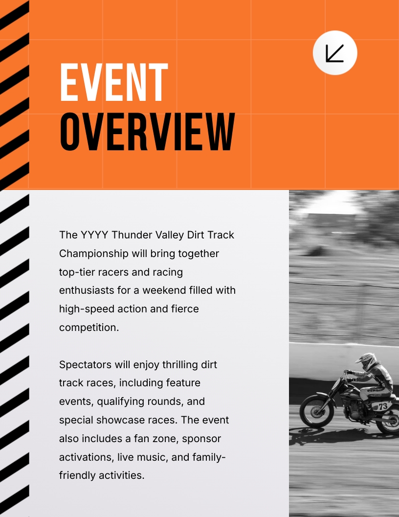 Dirt Track Racing Sponsorship Proposal Template | Visme