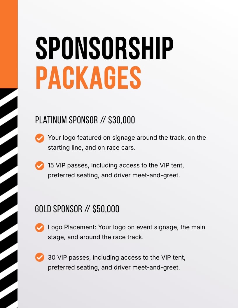 Dirt Track Racing Sponsorship Proposal Template | Visme
