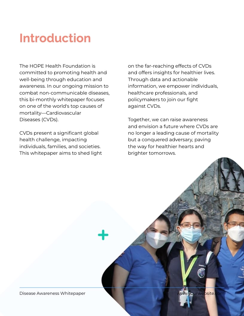 Disease Awareness Whitepaper Template | Visme
