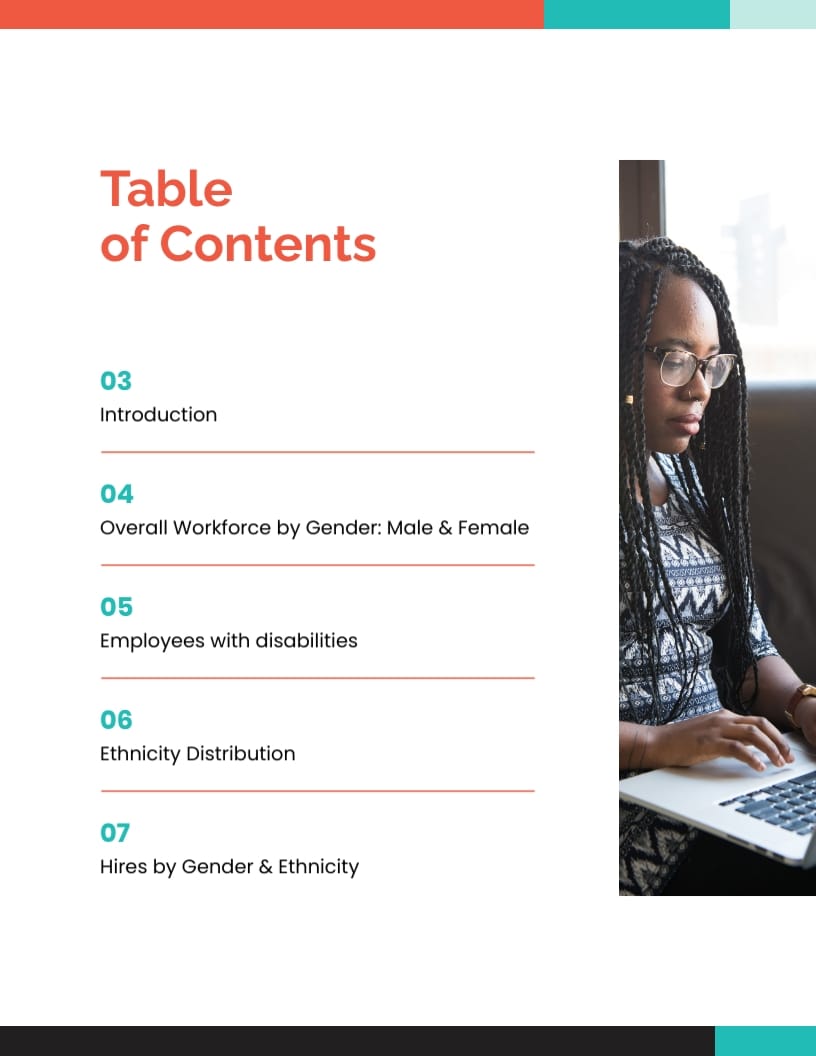 Diversity HR Report Template | Visme