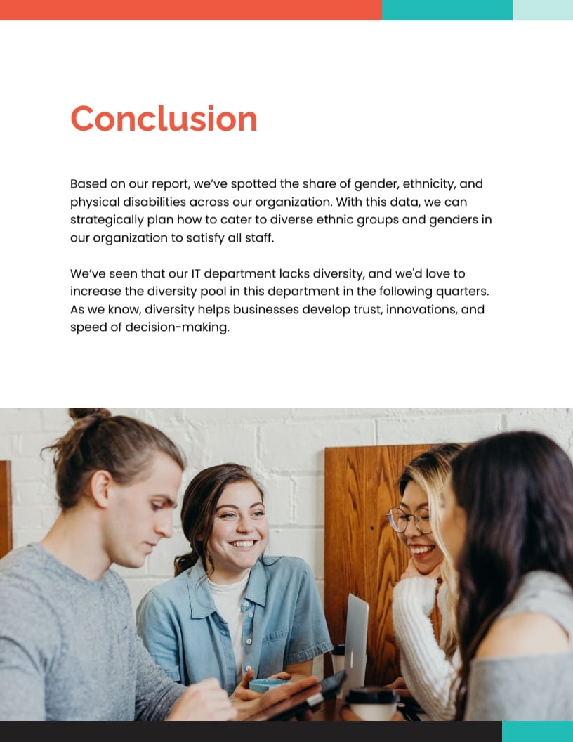 Diversity HR Report Template | Visme