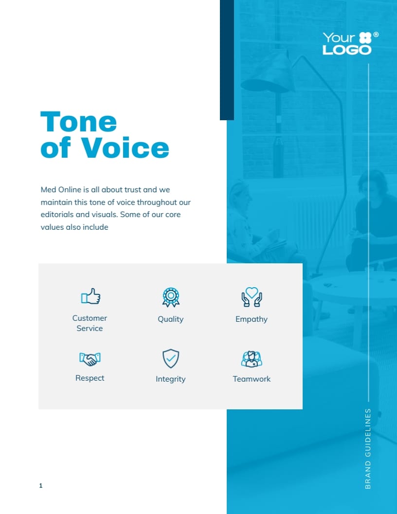 E-Medicine Store Brand Guidelines Template | Visme