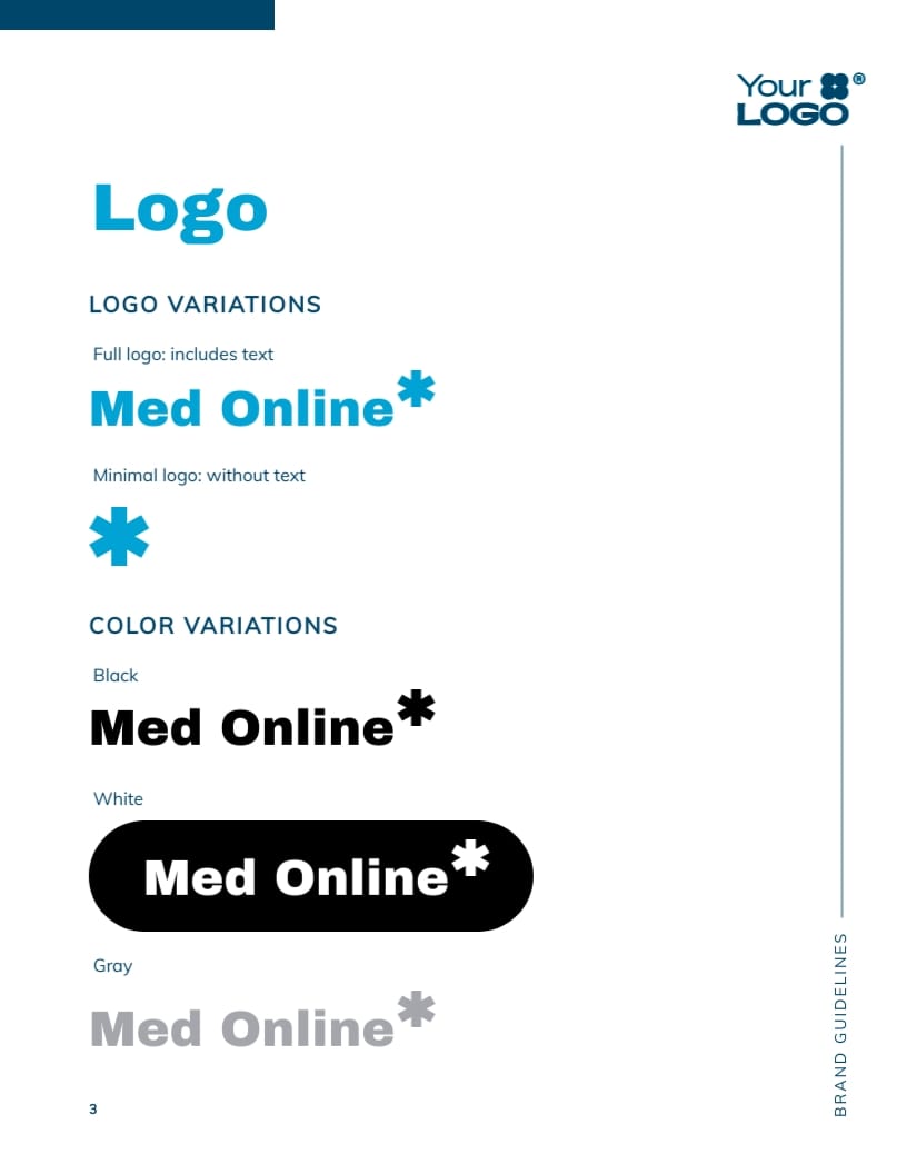 E-Medicine Store Brand Guidelines Template | Visme