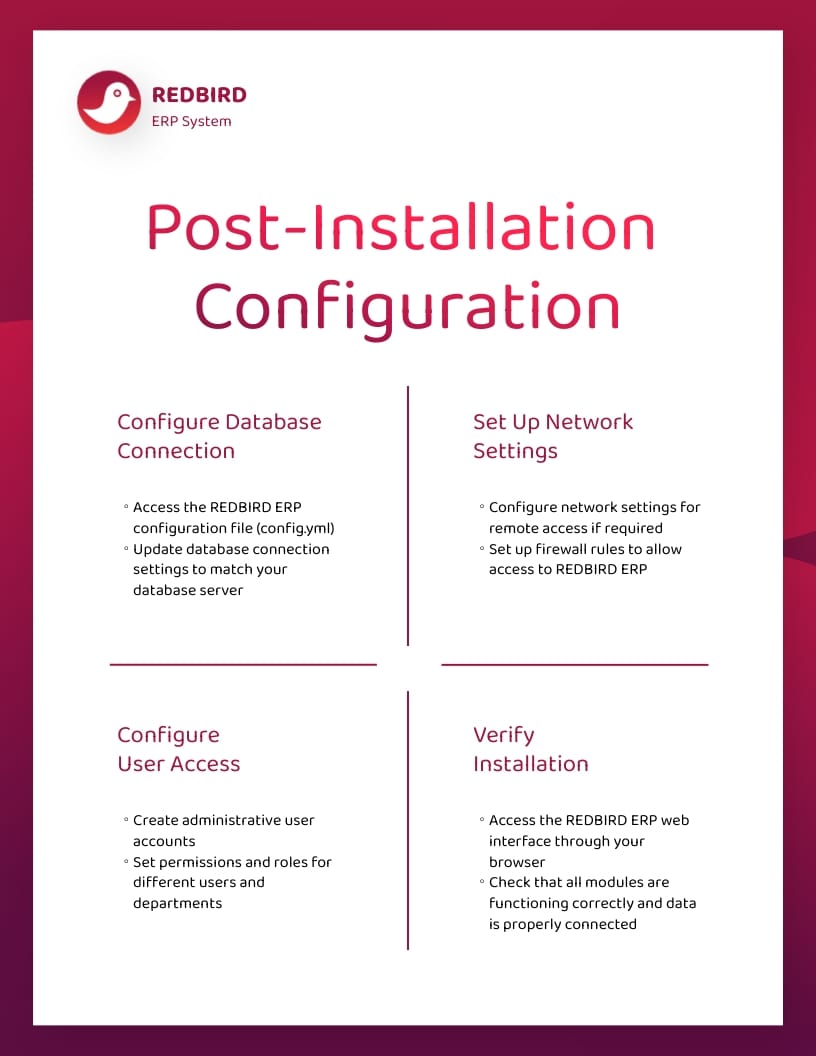 ERP System Installation Instruction Manual Template | Visme