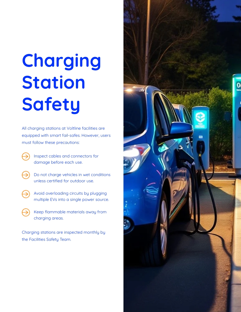 EV Safety Training Student Manual Template | Visme