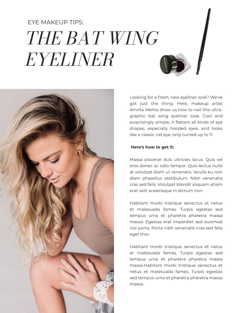 E-commerce Magazine Template | Visme