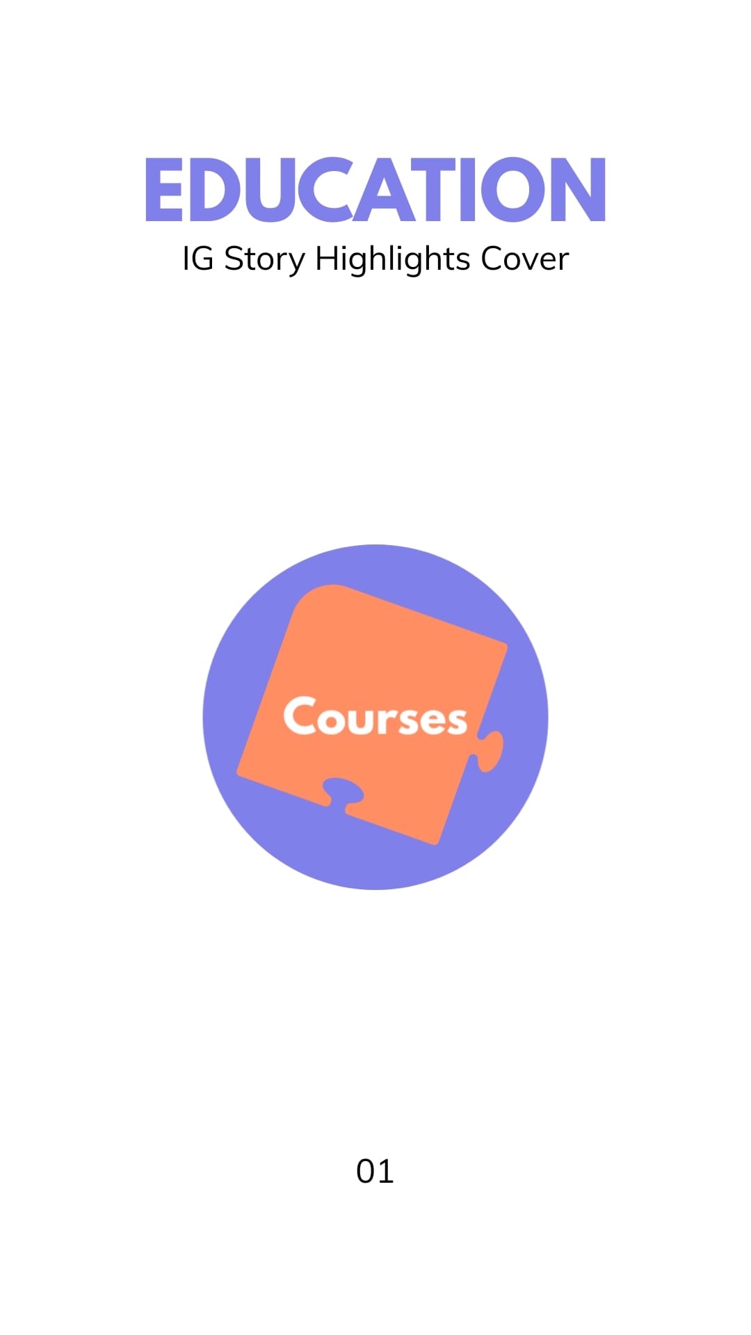 Education IG Story Highlights Cover Template | Visme