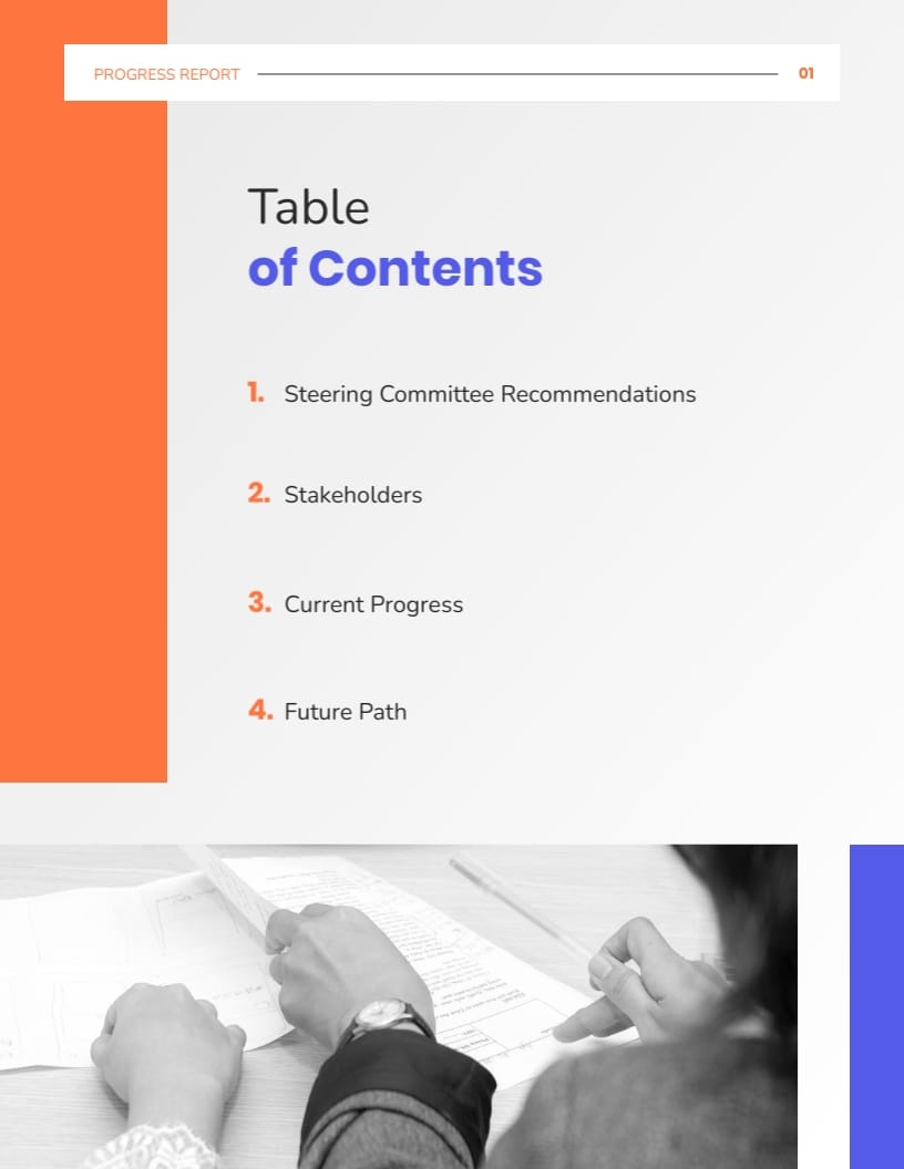 Education Progress Report Template | Visme