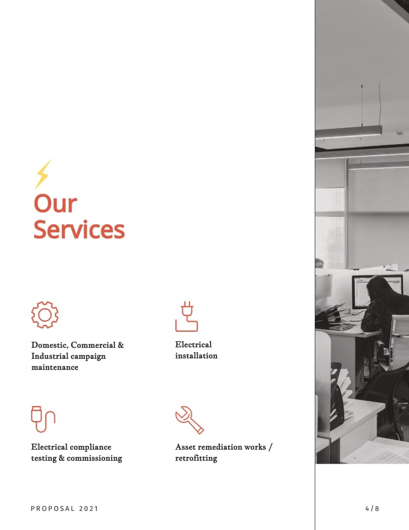 Electrical Proposal Template | Visme