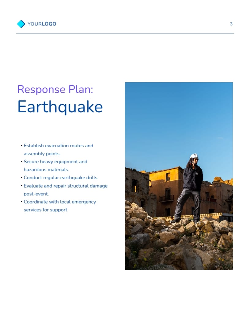 Emergency Response Plan Template | Visme