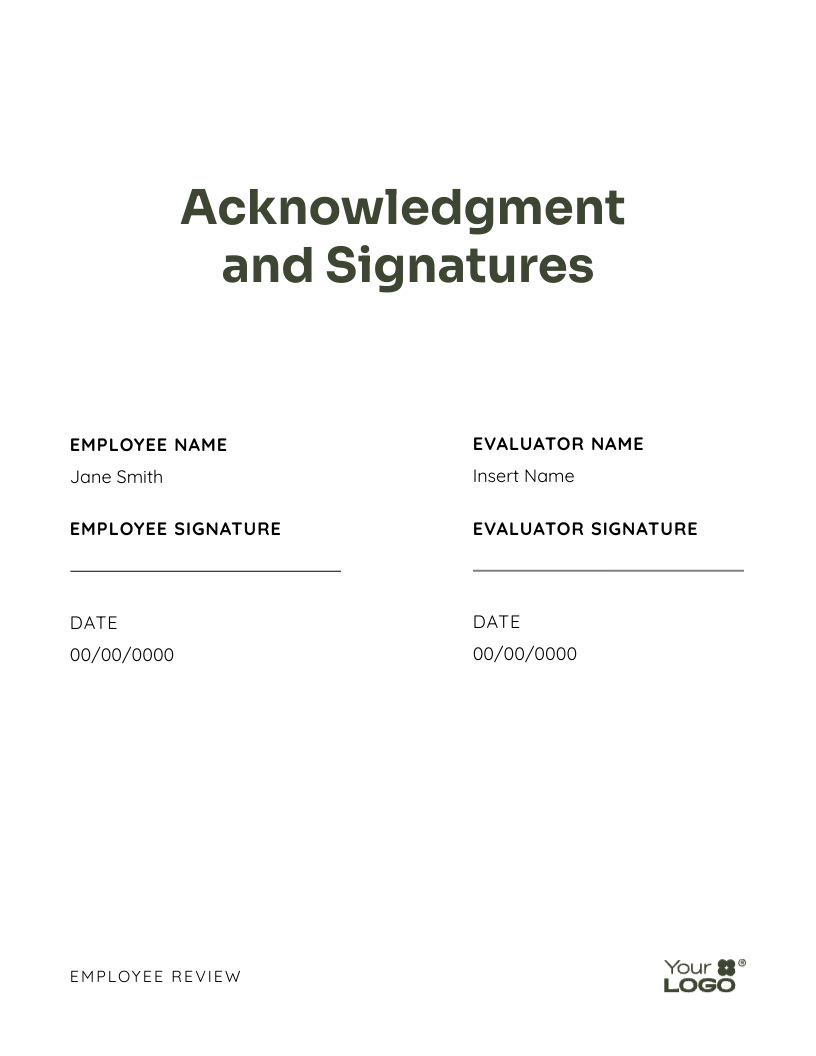 Employee Evaluation Template | Visme