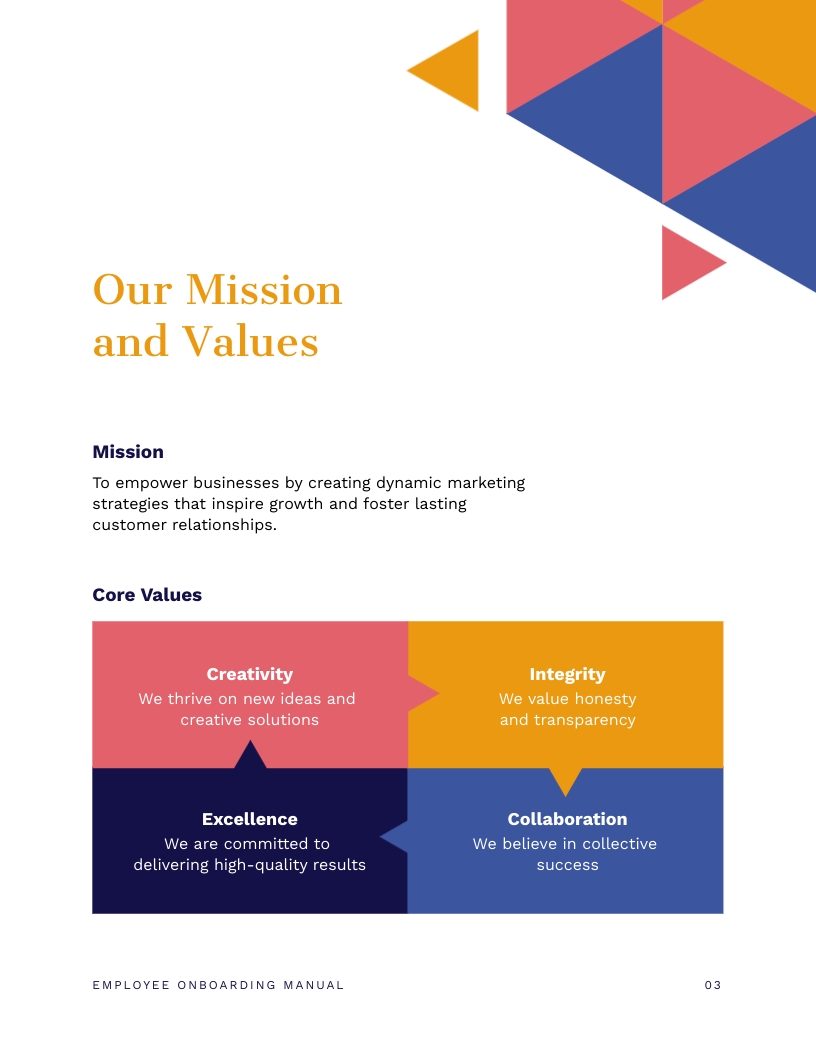 Employee Onboarding Manual Template | Visme