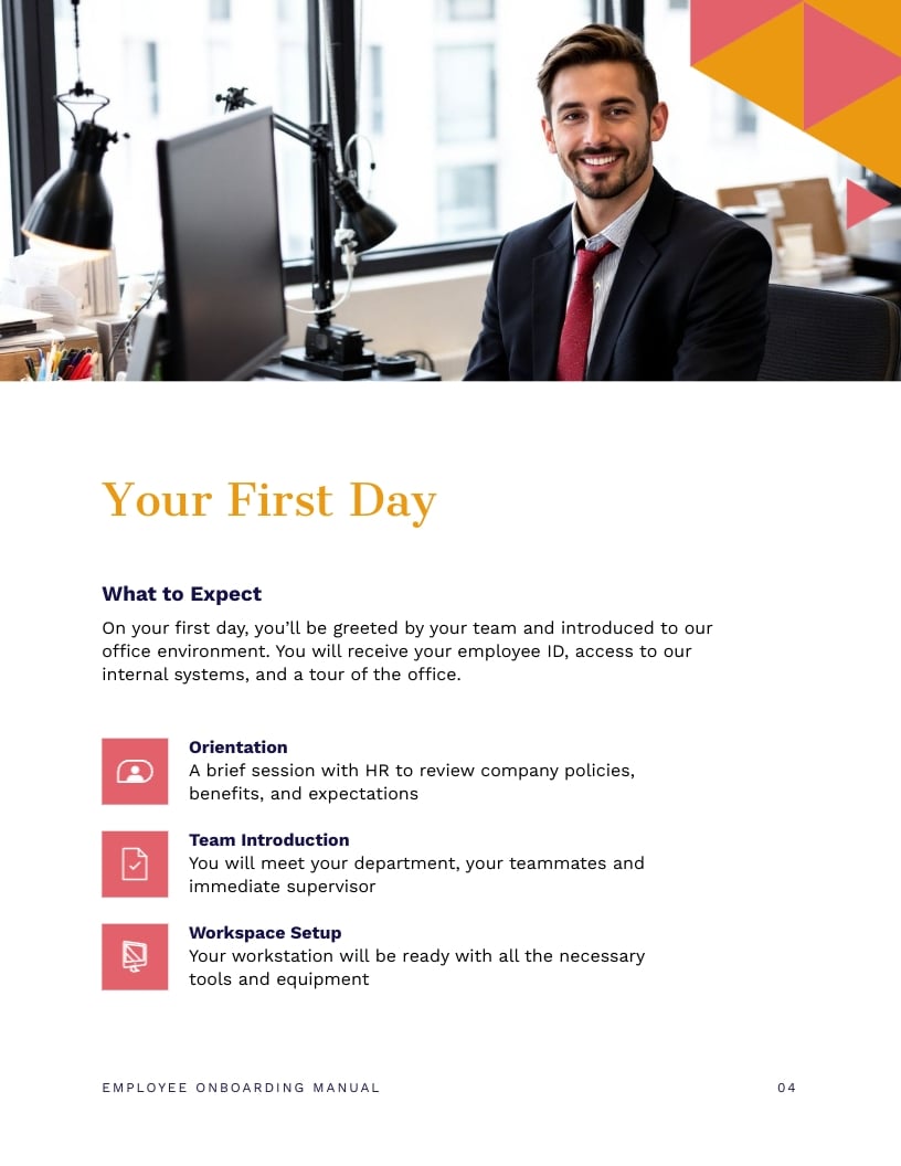 Employee Onboarding Manual Template | Visme