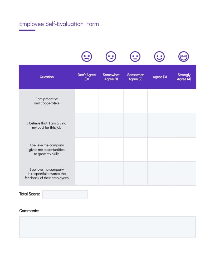 12 Proven Employee Evaluation Templates to Get The Most Out of Your ...