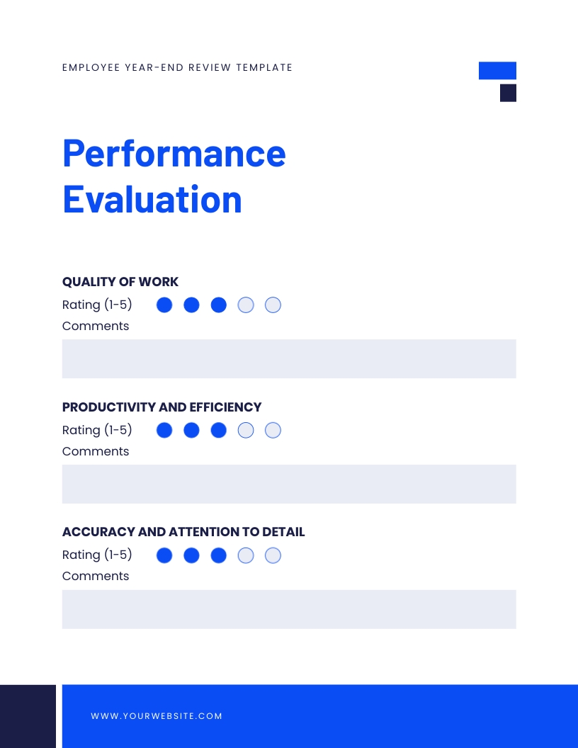 Employee Year End Review Template | Visme