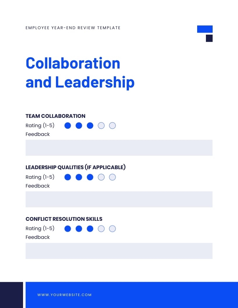Employee Year End Review Template | Visme