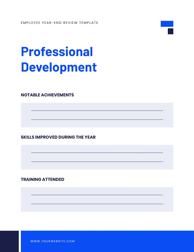 Employee Year End Review Template | Visme