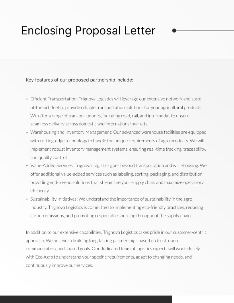 Enclosing Proposal Letter Template | Visme