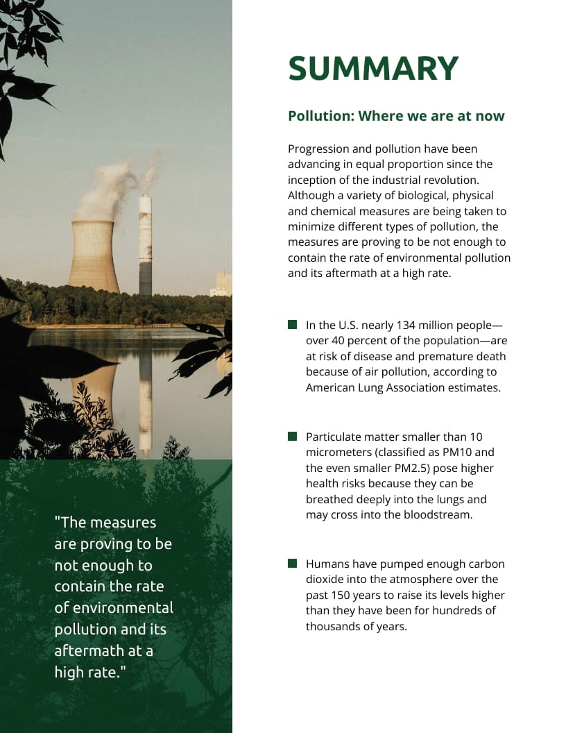 Environment White Paper Template | Visme