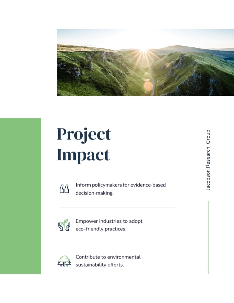 Environmental Research Proposal Template | Visme