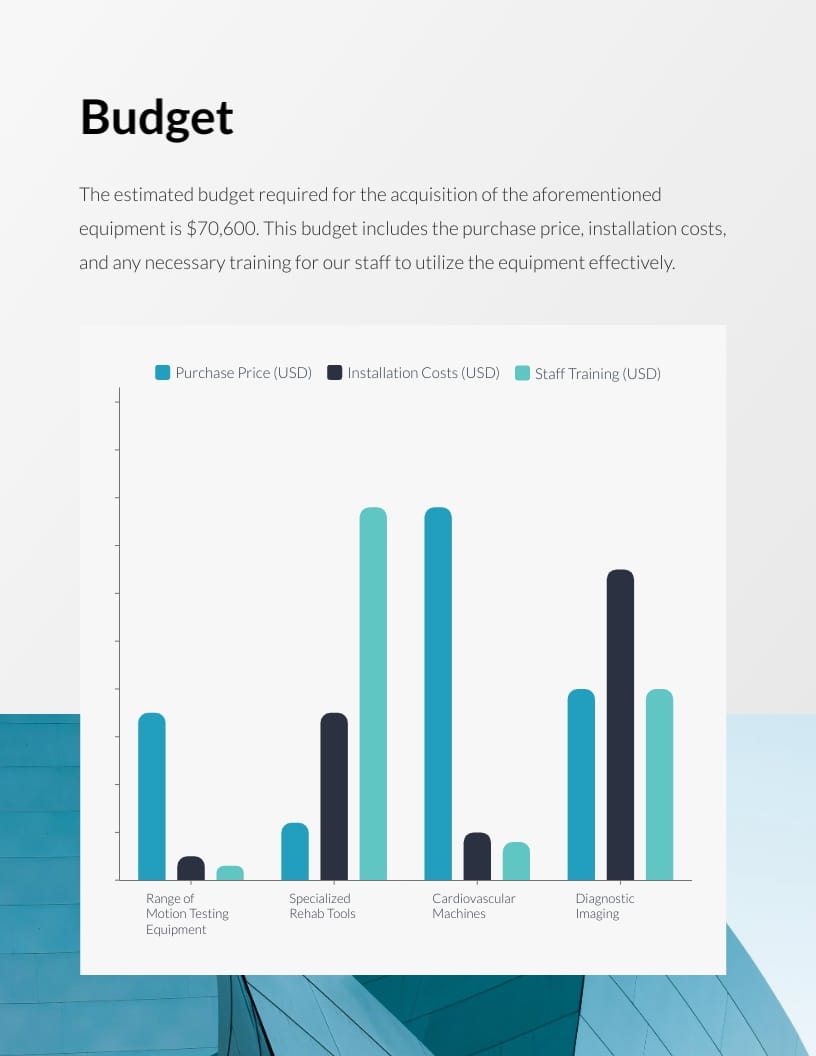 Equipment Purchase Proposal Template | Visme
