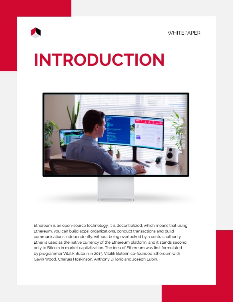 Ethereum ICO Whitepaper Template | Visme