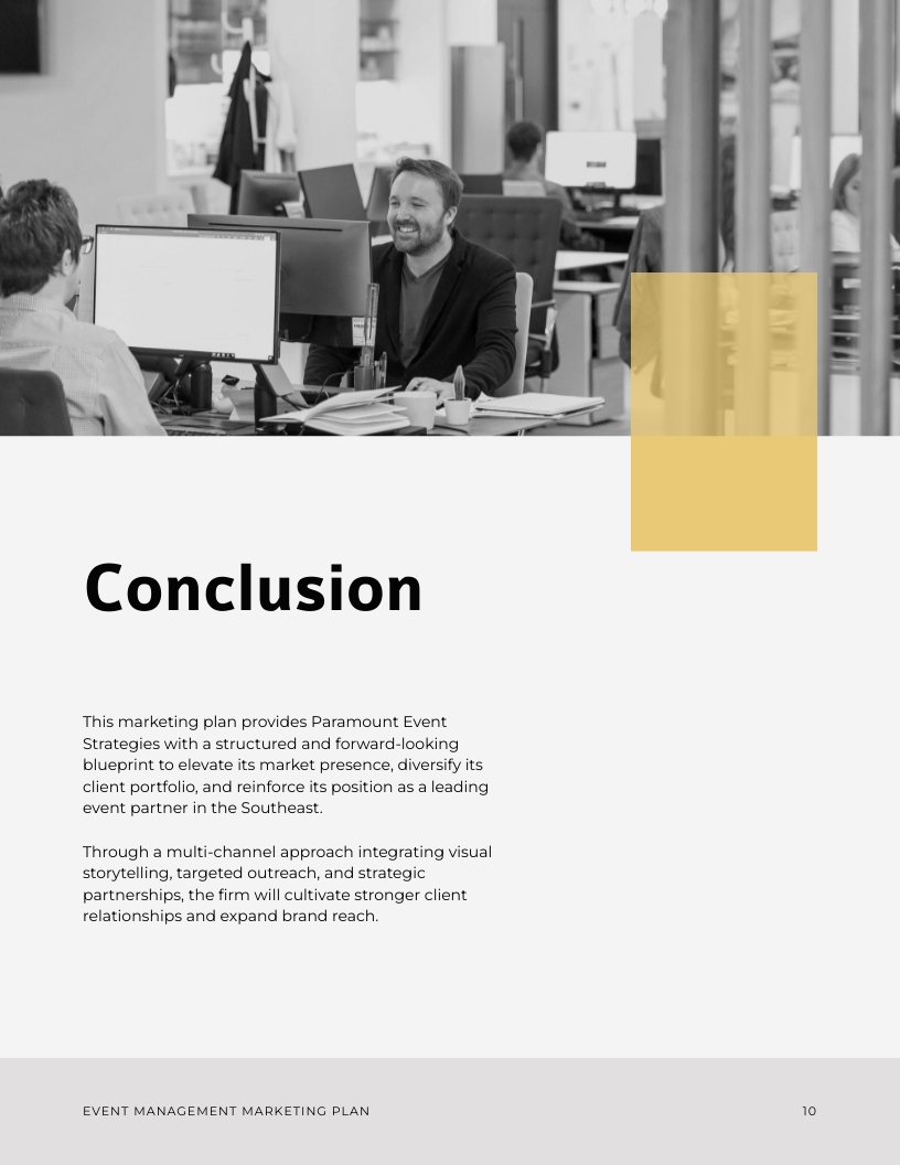 Event Management Marketing Plan Template | Visme