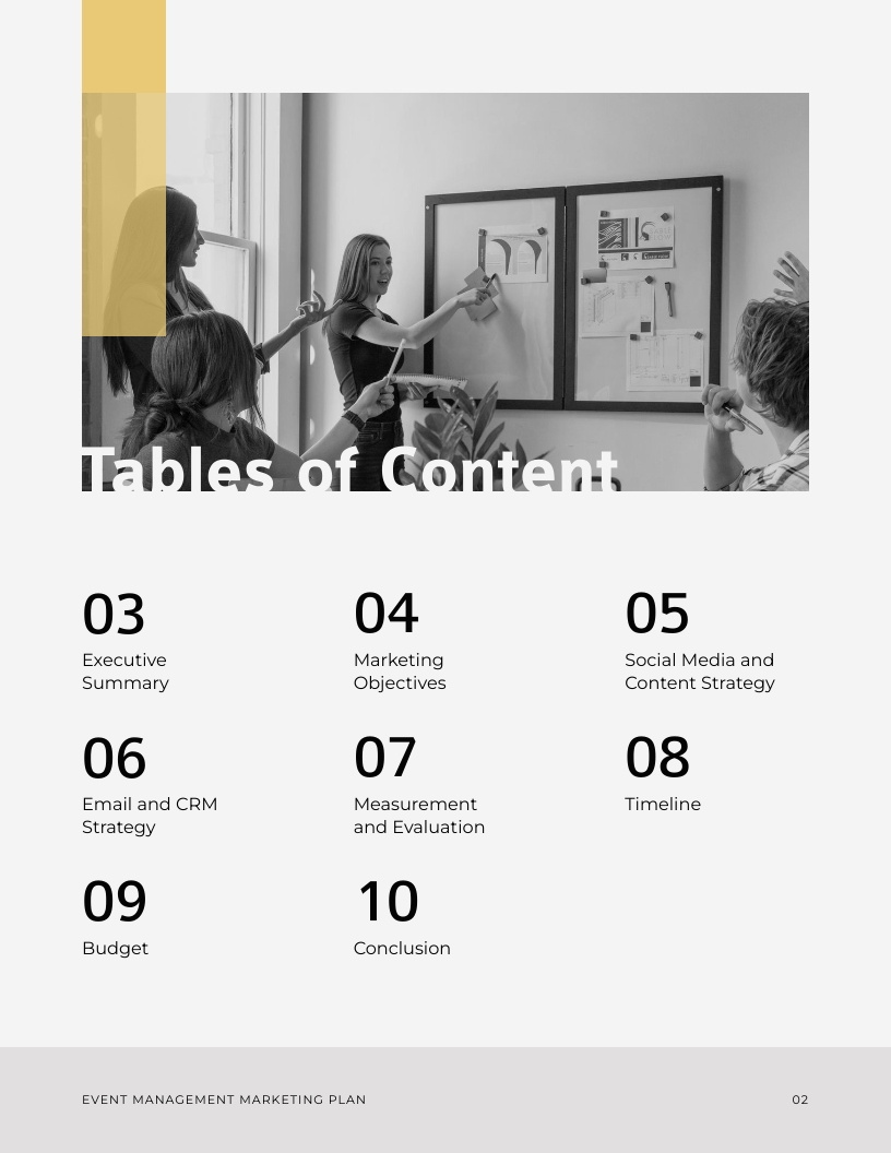 Event Management Marketing Plan Template | Visme