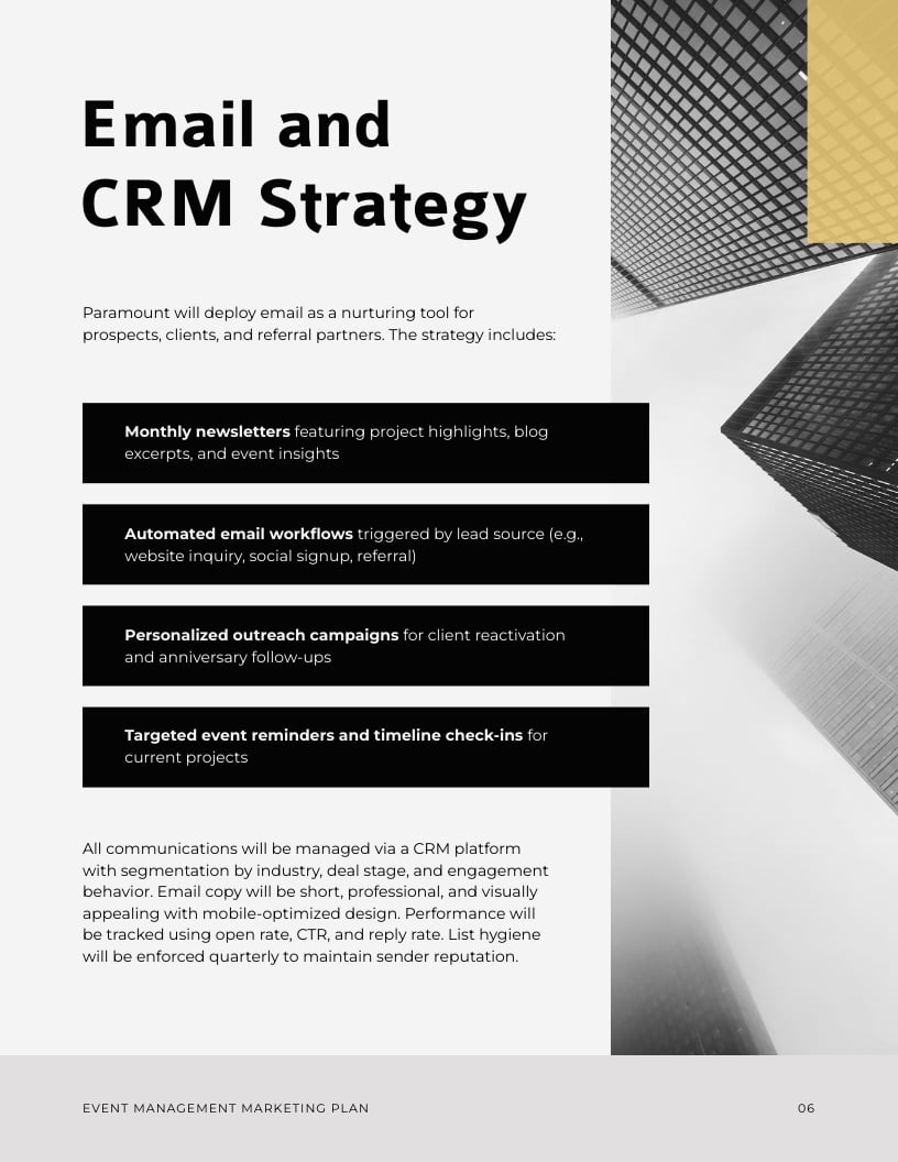 Event Management Marketing Plan Template | Visme