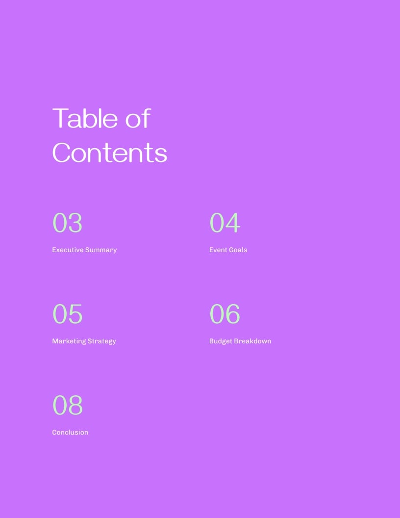 Event Planning Proposal Example Template | Visme