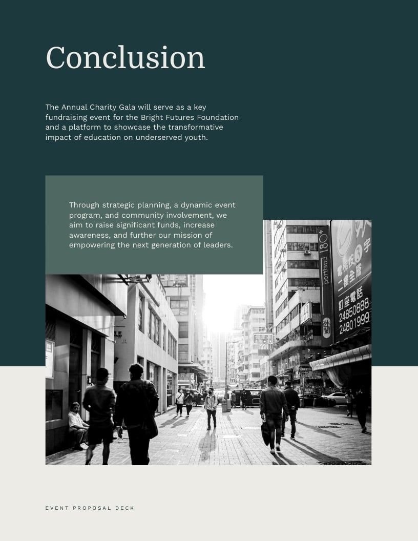 Event Proposal Deck Template | Visme