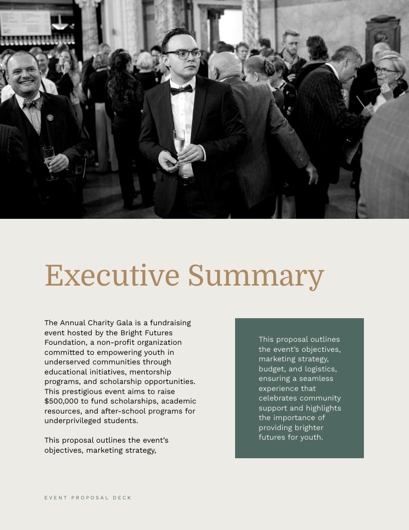 Event Proposal Deck Template | Visme