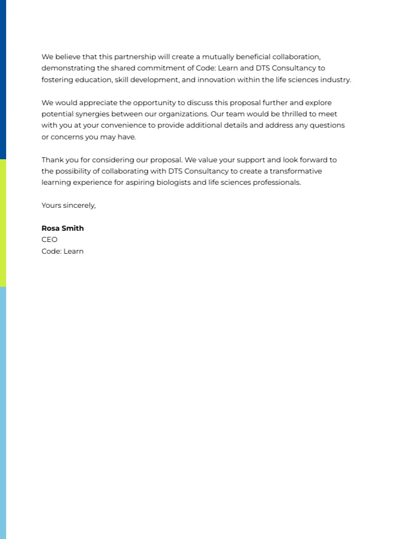 How to Write Professional Proposal Letter for Your Business [Including ...