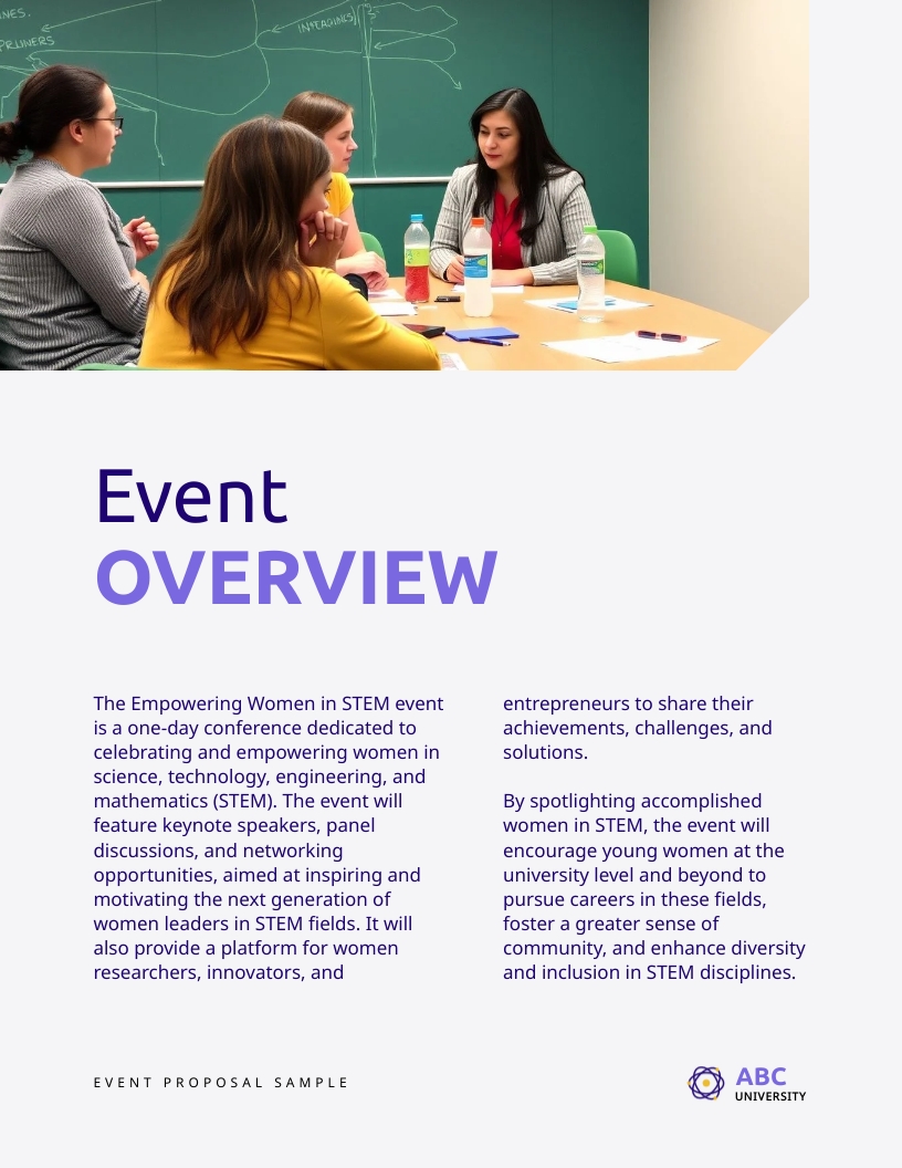 Event Proposal Sample Template | Visme